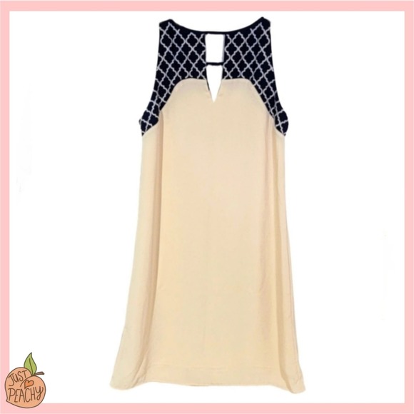 THML | Dresses | Thml Shift Keyhole Triangle Cut Out Front Back Dress S ...